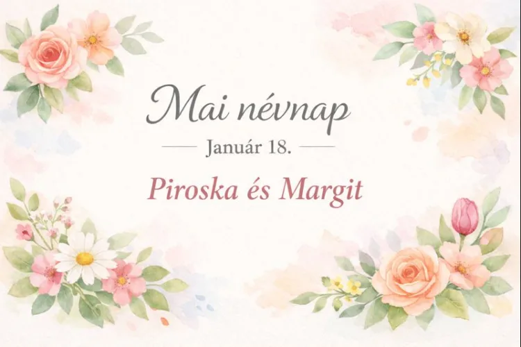 Mai névnap – január 18.: Piroska és Margit