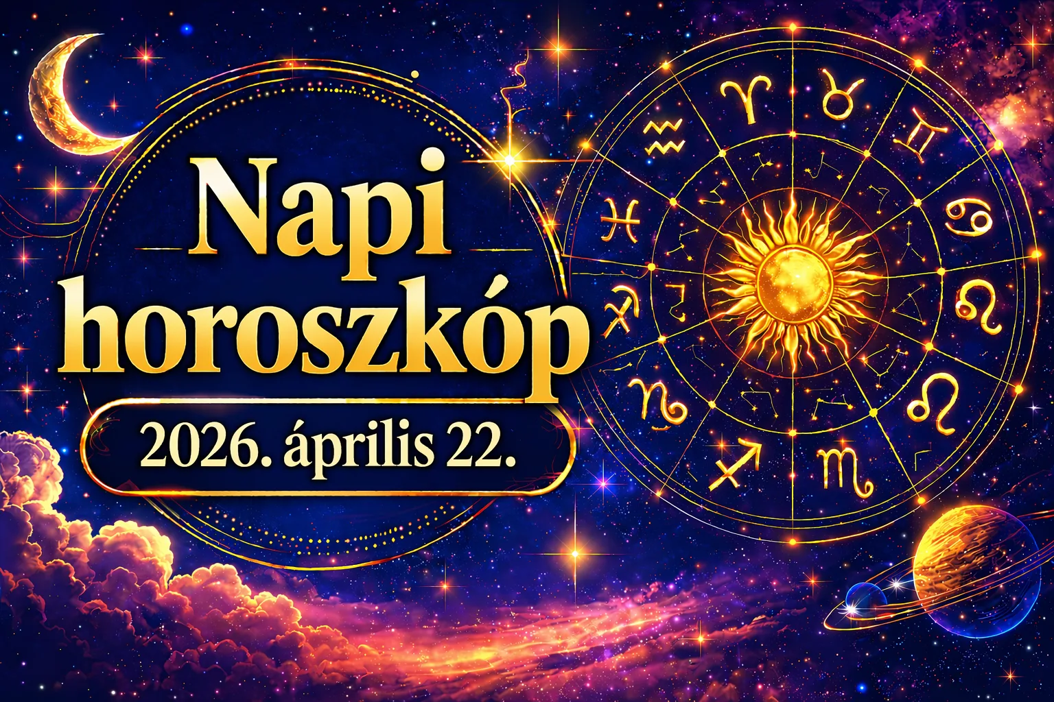 Napi horoszkóp – 2026. április 22.: Ma egy apró fordulat teljesen új ...