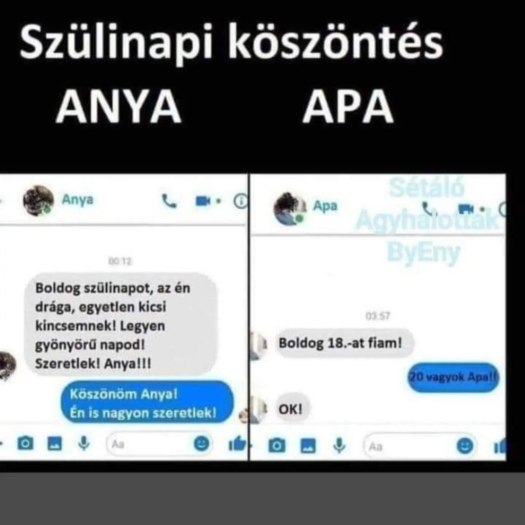 Szülinapi köszöntés ANYA APA